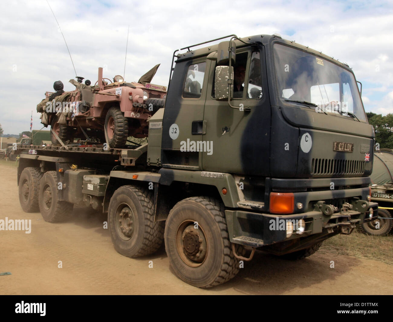 The Leyland DAF DROPS Heavy Utility Truck, shown at the War and Peace ...