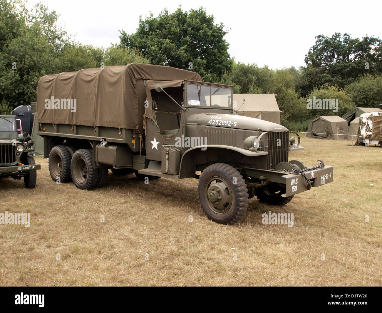 The GMC CCKW-353, a 2.5-ton, 6x6 cargo truck with a winch, was used by ...