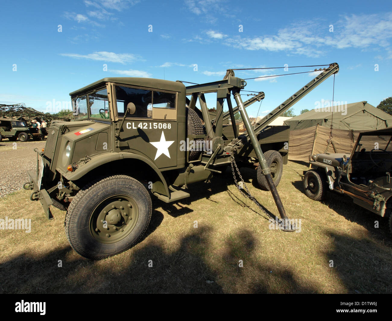 War and Peace Show....Ford CMP Wrecker Stock Photo - Alamy