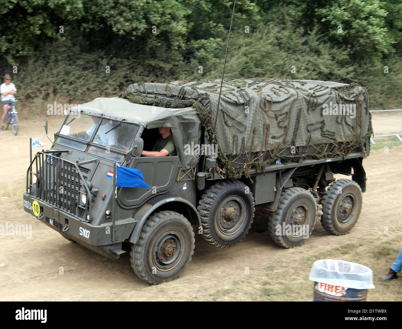 The DAF YA 328, a military vehicle from World War II, is showcased at ...