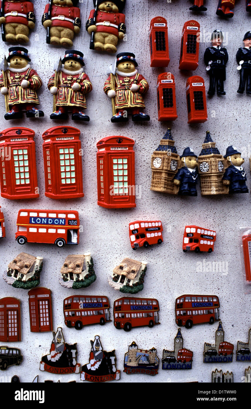 Magnet souvenirs from UK England Stock Photo - Alamy