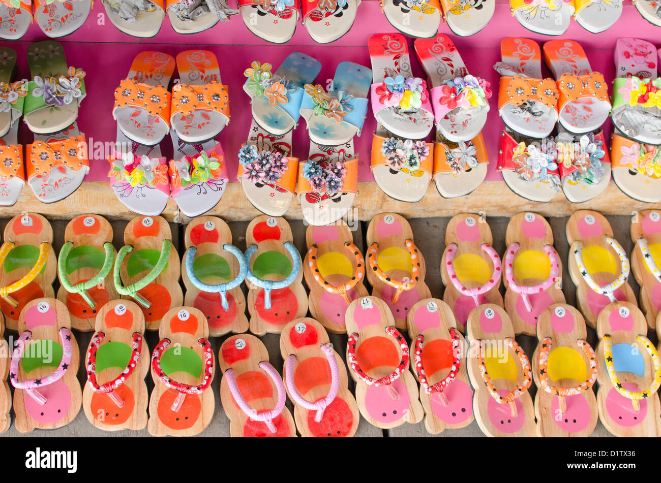 Colorful shoes. Many couples put together Stock Photo - Alamy