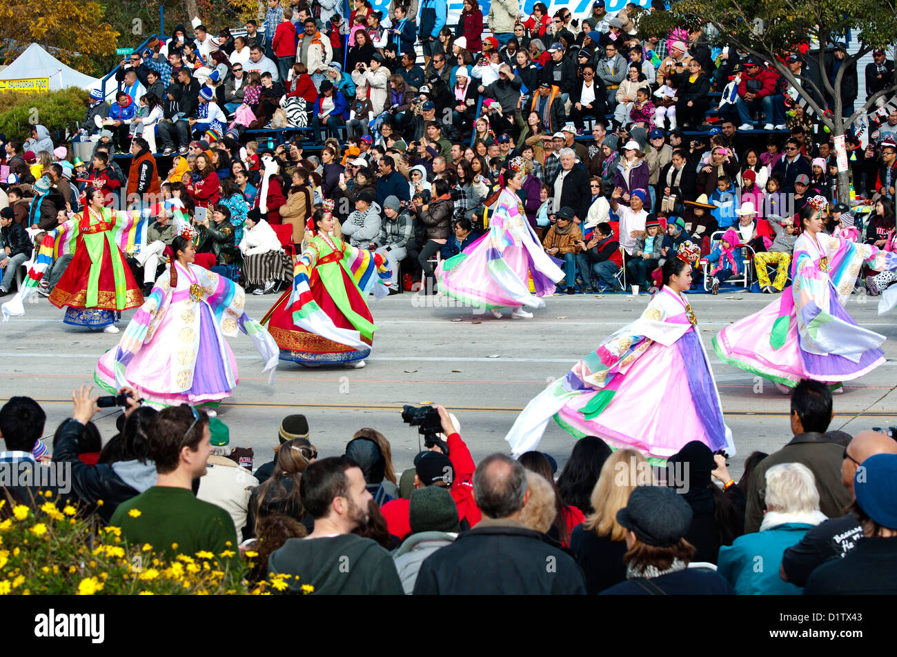 124th Rose Parade in Pasadena, California, Tuesday, Jan. 1, 2013 Stock ...