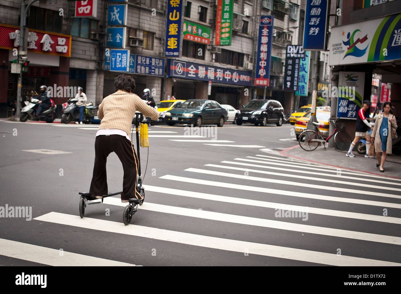 Crazy tricycle, Taipei Stock Photo - Alamy