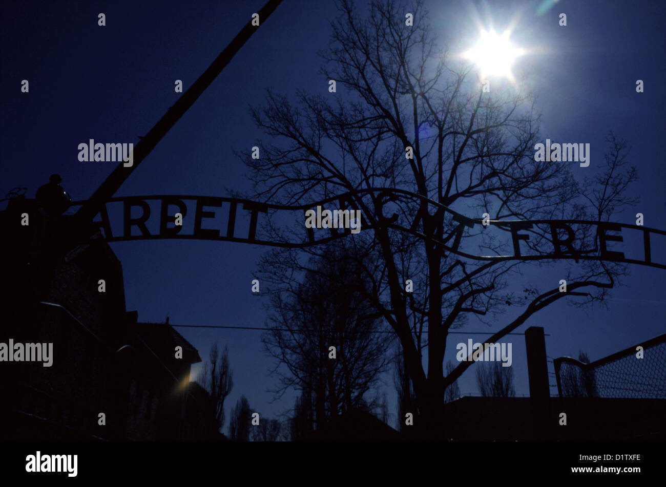 Entrance gate auschwitz concentration hi-res stock photography and ...