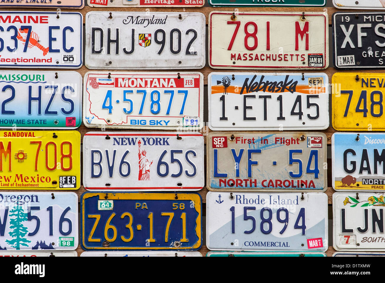 Number plate collage hi-res stock photography and images - Alamy