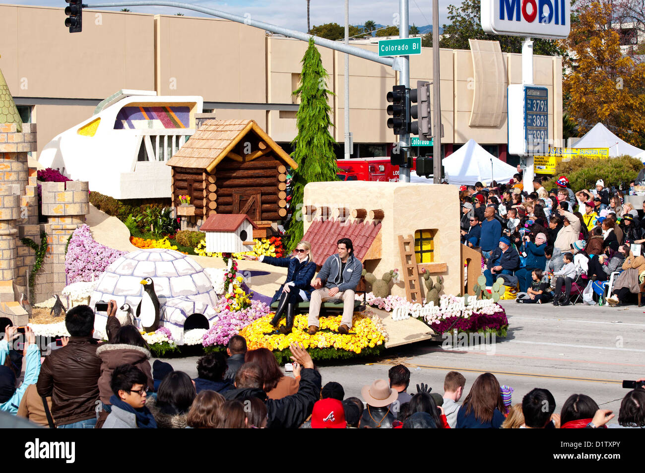 124th Rose Parade in Pasadena, California, Tuesday, Jan. 1, 2013 Stock ...