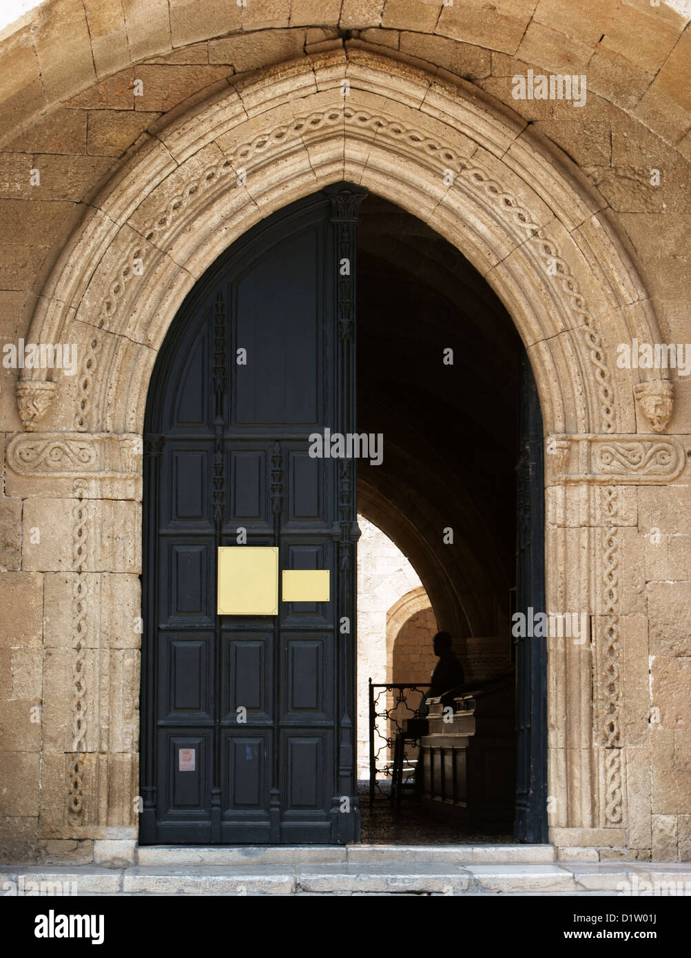 gateway to old townhouse, Greece,City of Rhodes Stock Photo - Alamy