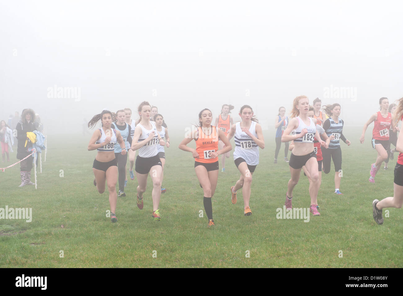 Kent Cross country running Championships under 15 girls youth running ...