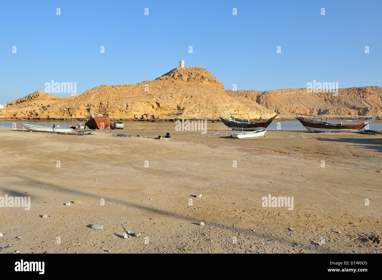 The last boatyard where dhow are completely handmade; Sur; Sharqiya ...