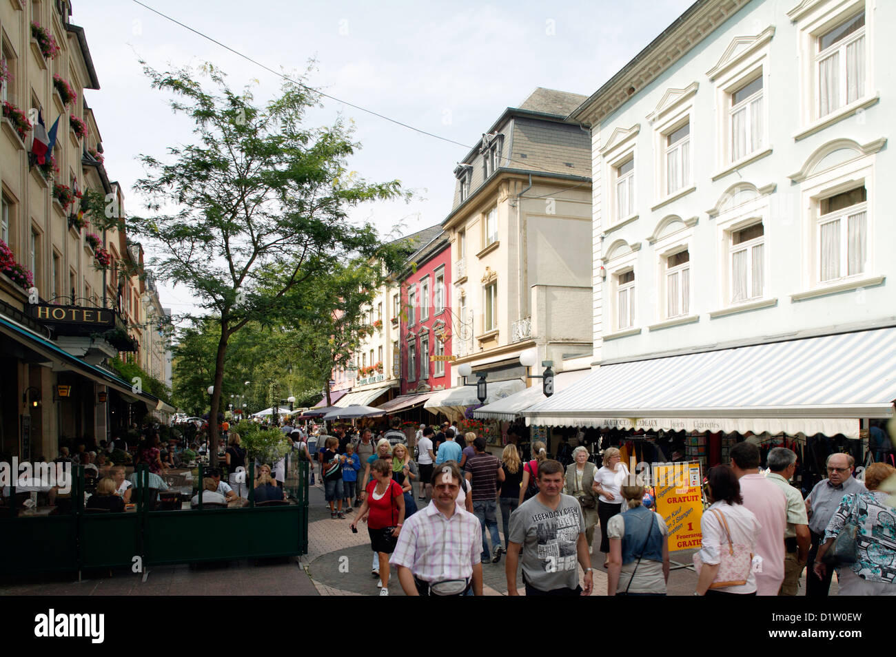 Echternach luxembourg pedestrians in pedestrian hi-res stock ...