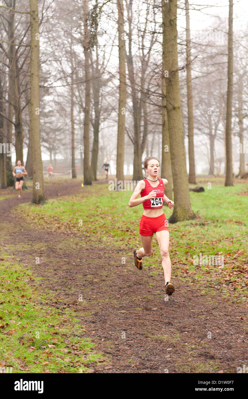 Kent Cross country running Championships under 17 girls youth running ...