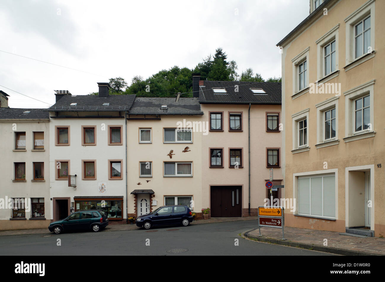 New Castle, Germany, residential buildings in New Castle in the Eifel ...