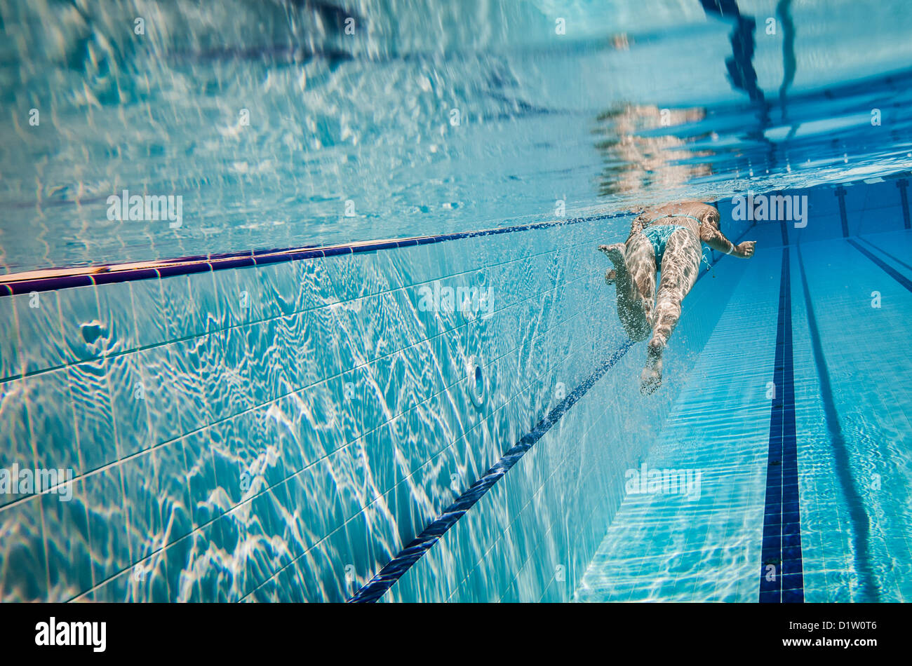 swimming pool under water Stock Photo - Alamy