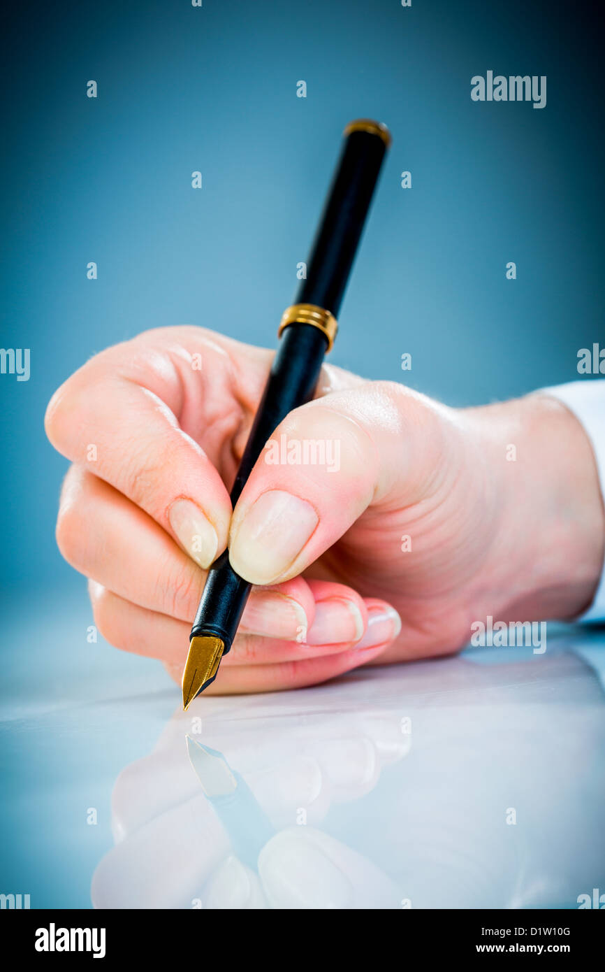 Womans hand writing letter hi-res stock photography and images - Alamy