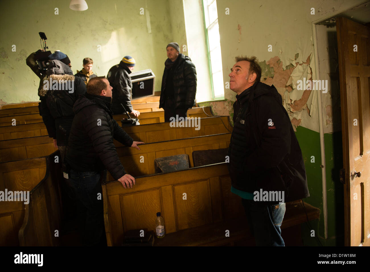 Film director MARC EVANS on the set of a drama Stock Photo - Alamy