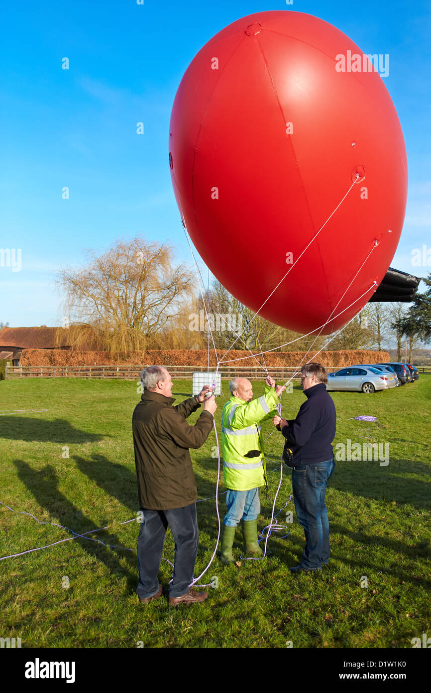Protesters against a wind turbine proposal fly a blimp to highlight the ...