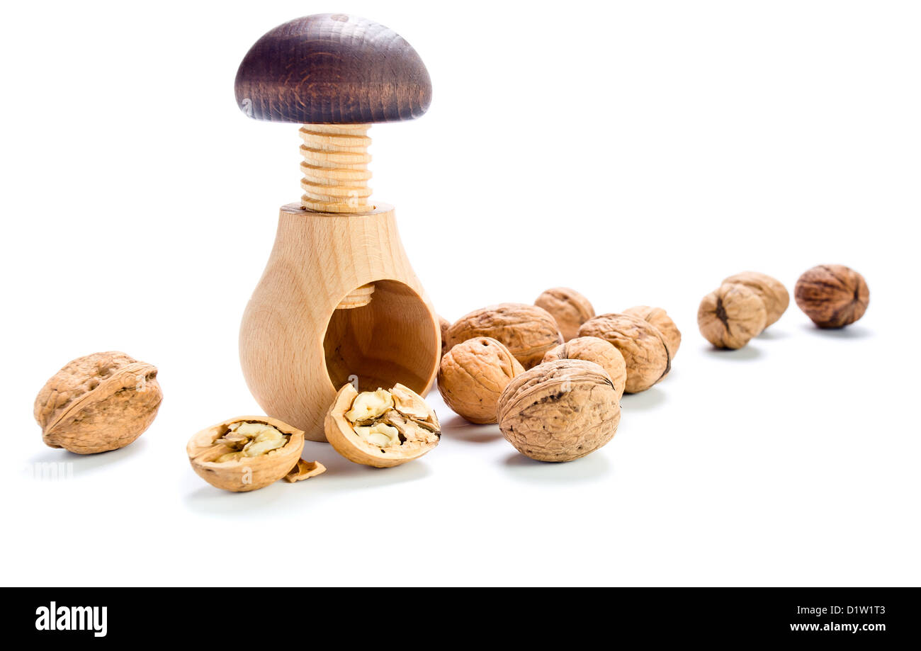 nuts isolated on a white background Stock Photo - Alamy