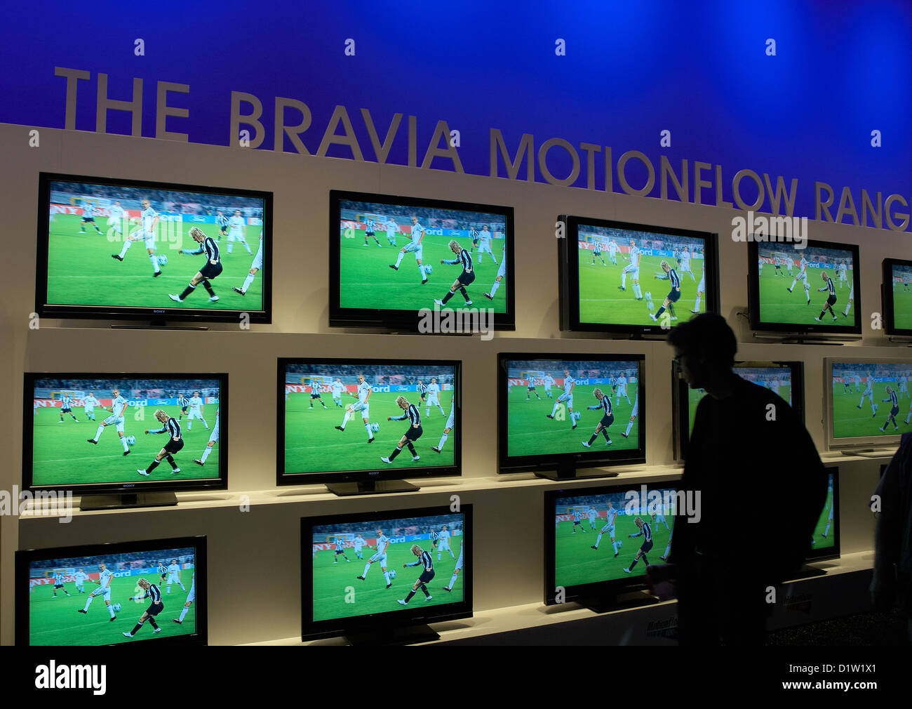 Berlin, Germany, Sony flat panel displays of the latest generation at ...
