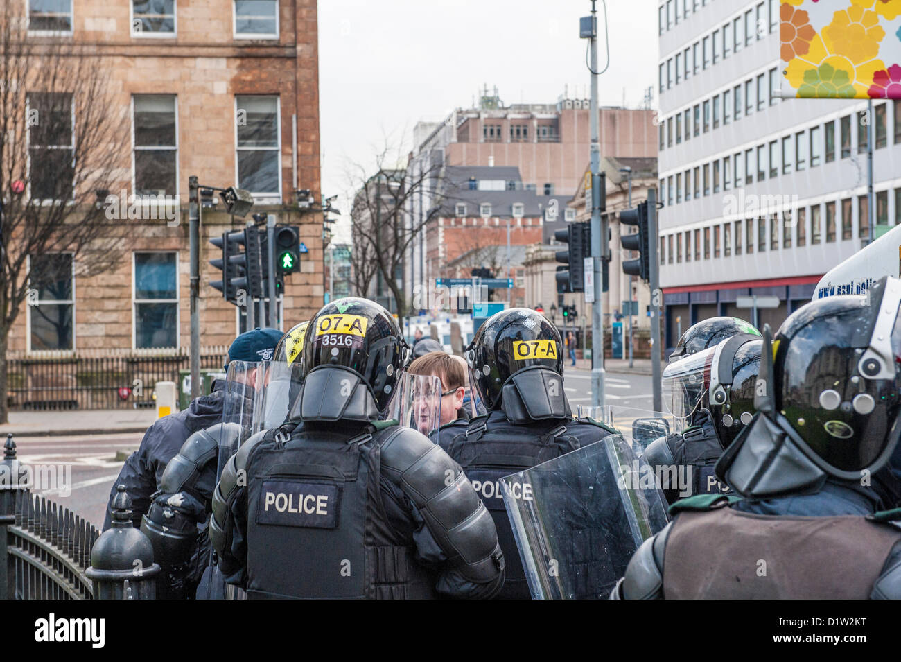 Saturday 5th January 2013, Belfast, Northern Ireland, UK. Willie Frazer ...