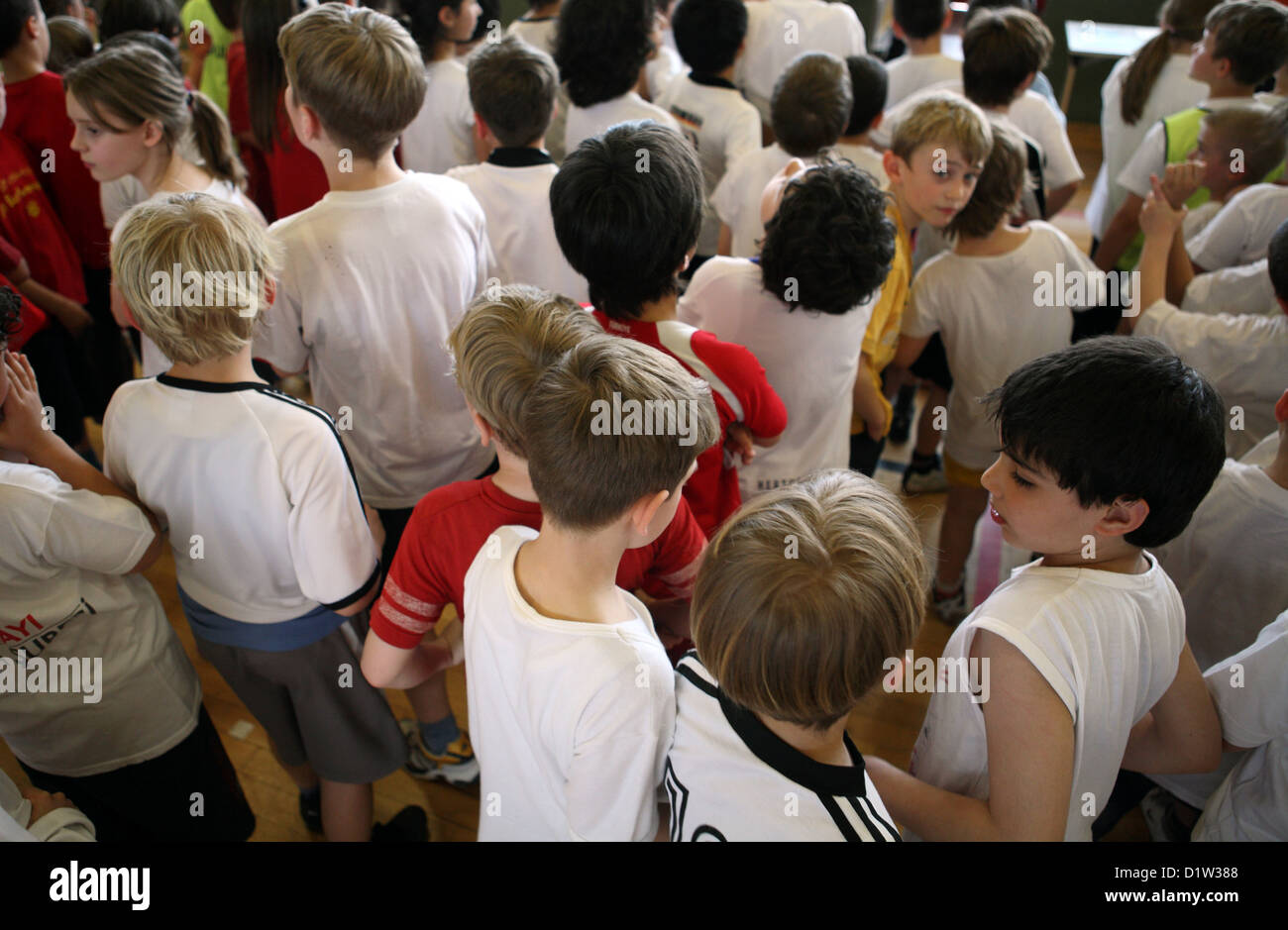 Berlin, Germany, children in a gymnasium Stock Photo - Alamy