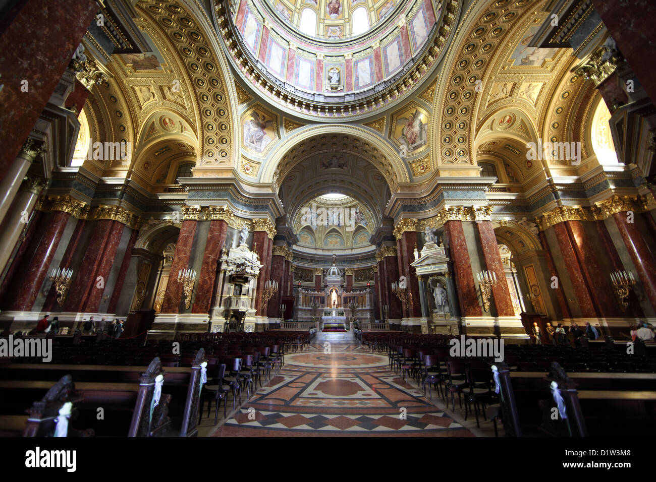 Budapest, Hungary, Interior of St. Stephen's Basilica Stock Photo - Alamy