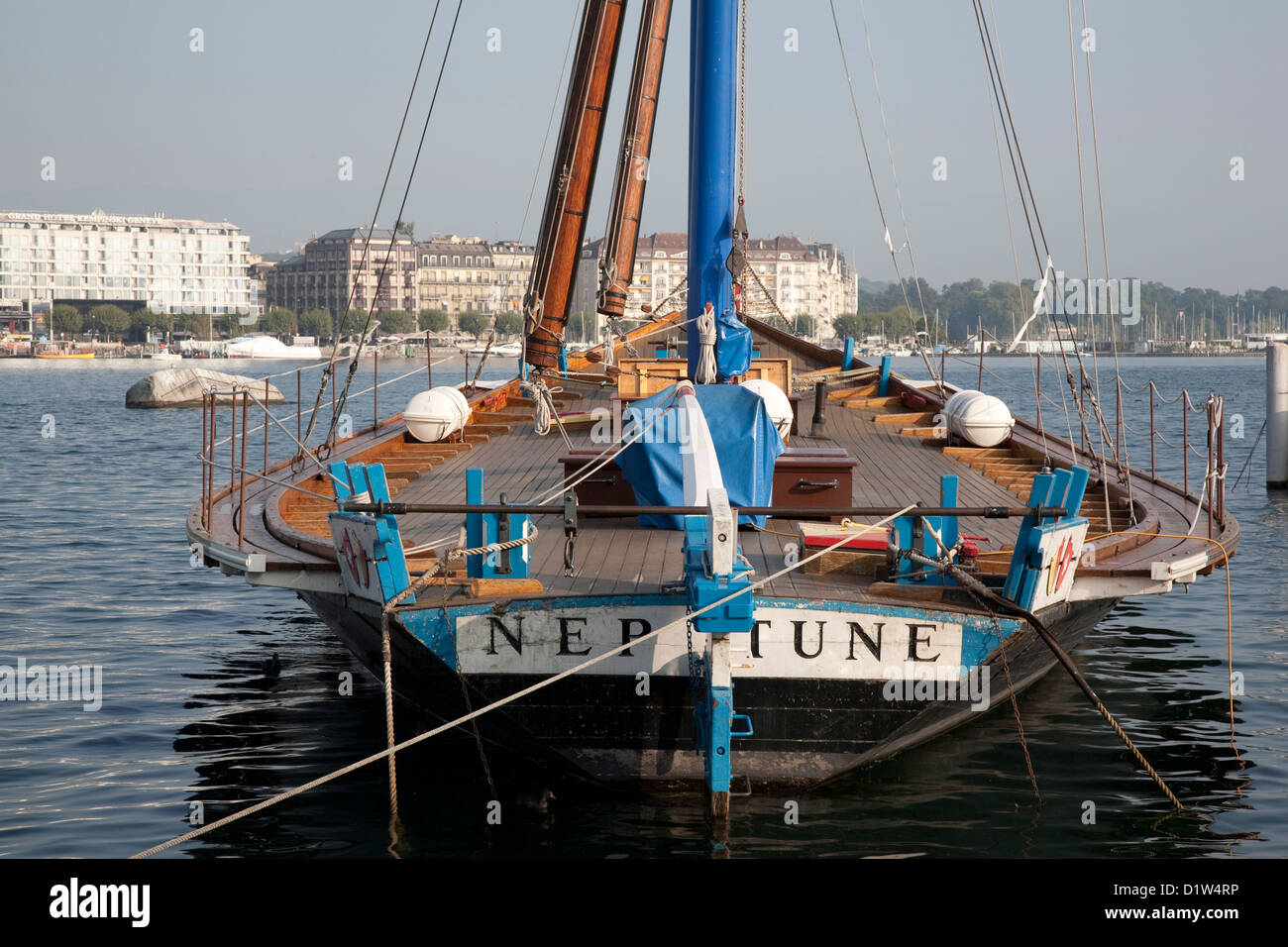 Neptune Ship; Lake Geneva; Geneva, Switzerland; Europe Stock Photo - Alamy