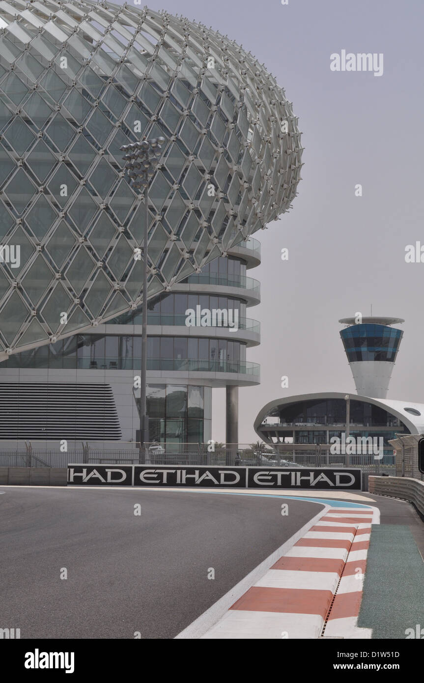 Abu Dhabi (United Arab Emirates), the Yas Marina F1 Circuit Stock Photo ...