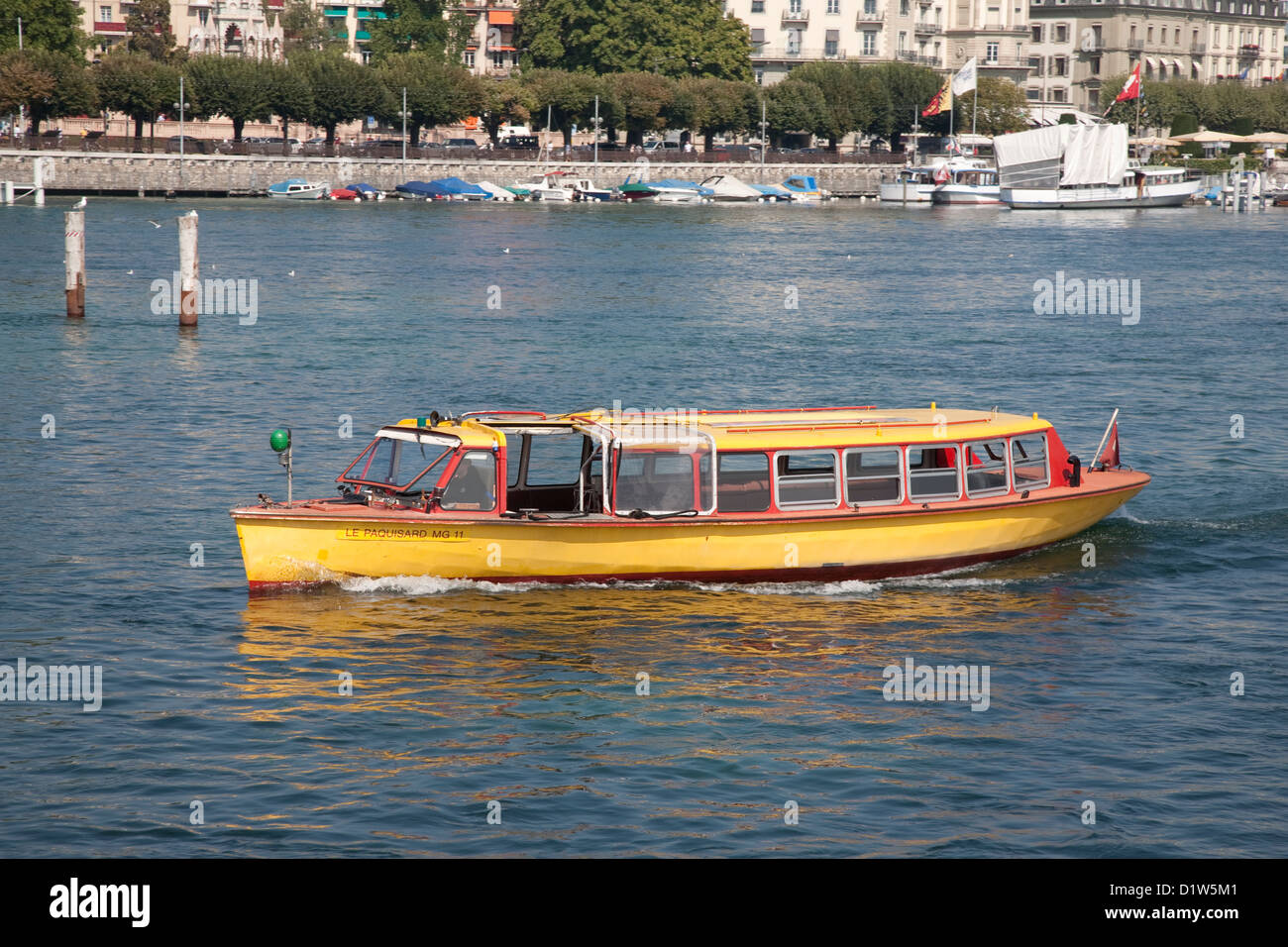 Mouette Ferry Boat; Lake Geneva; Geneva, Switzerland, Europe Stock ...