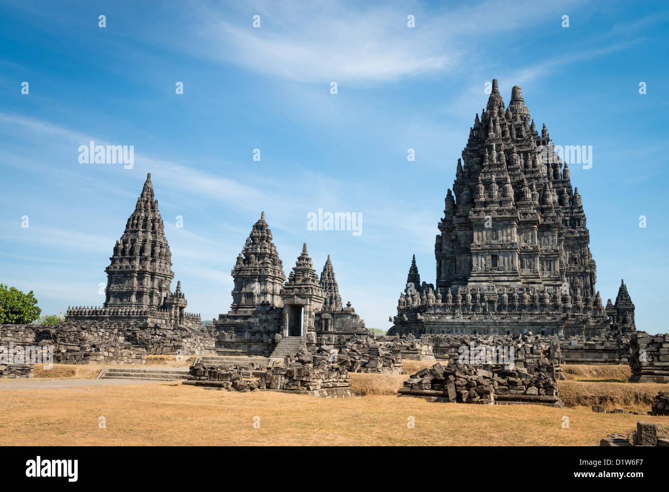 9th-century Hindu temple compound in Central Java, Indonesia Stock ...