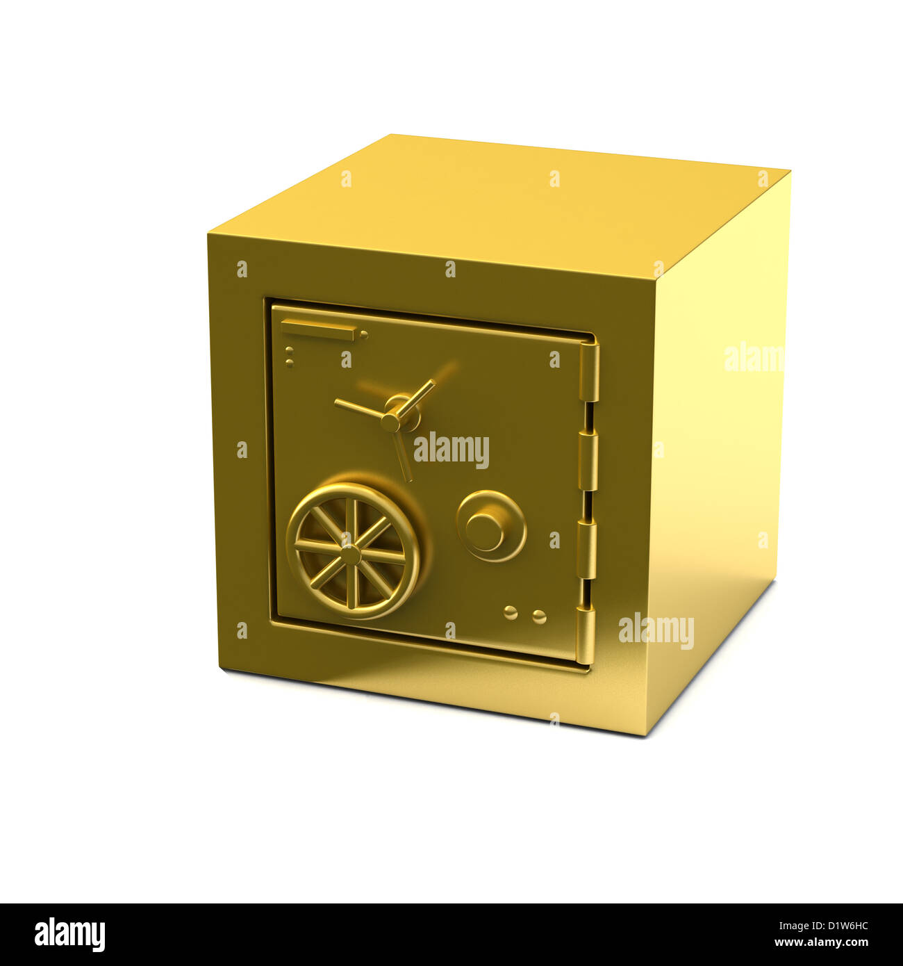 Gold bank safe, 3d Stock Photo - Alamy