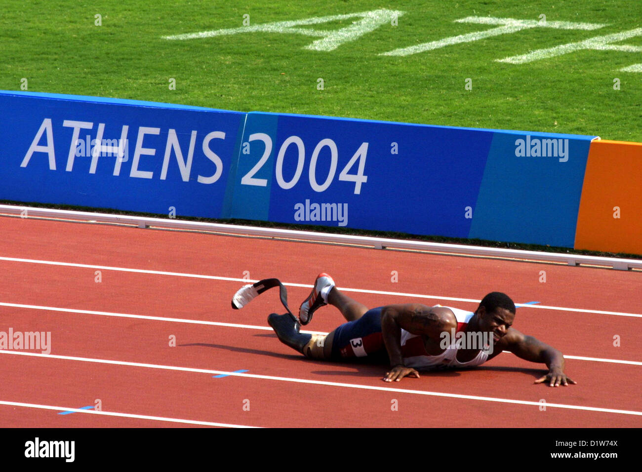 Fall. Athens Paralympic Games, 2004 Stock Photo - Alamy