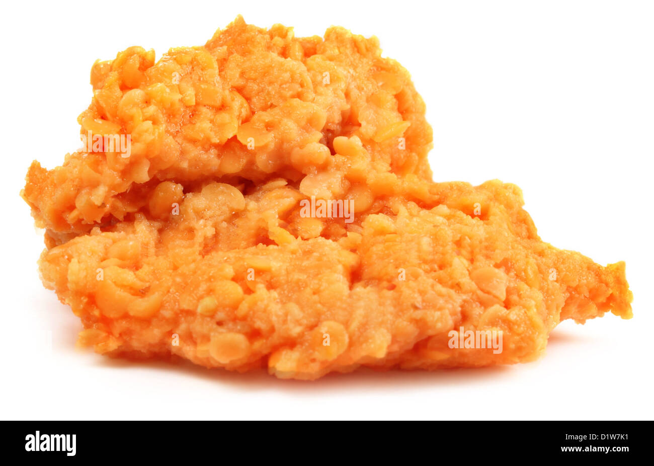 Paste of Lentils over white background Stock Photo - Alamy