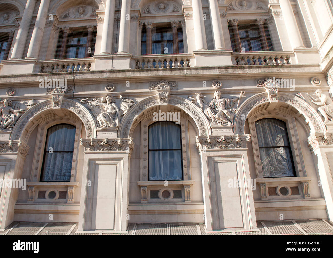 Detail of the Foreign and Commonwealth Office main building, Whitehall ...
