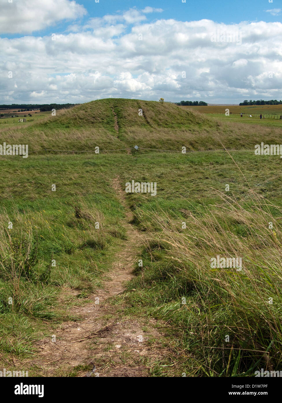 Bowl Barrow Burial mounds at Stonehenge in Wiltshire England UK Stock ...