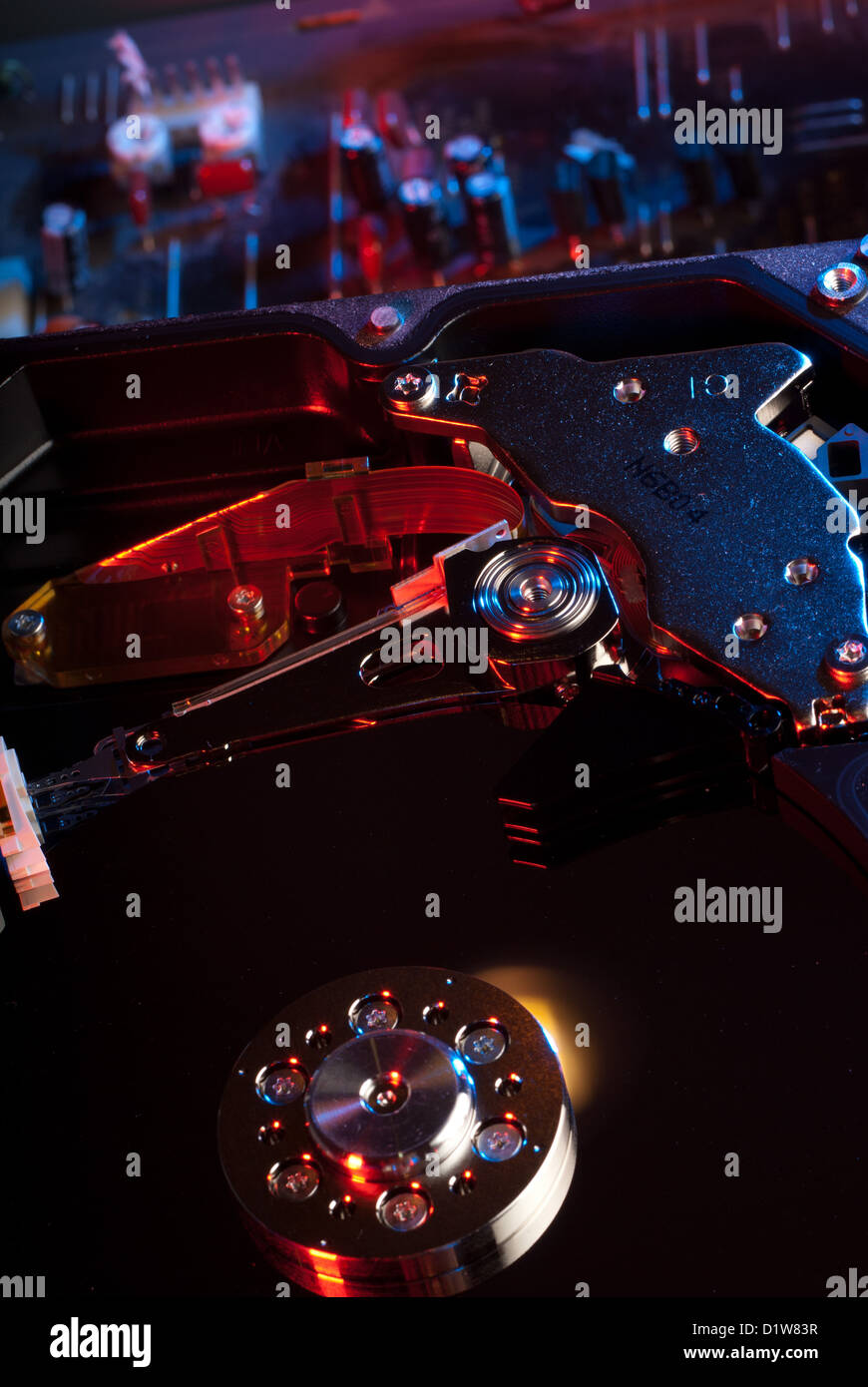 Hardware computer parts on an inspection Stock Photo - Alamy