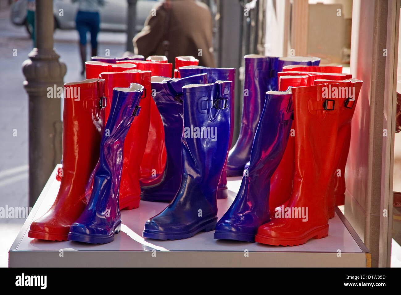 Coloured wellies hi-res stock photography and images - Alamy