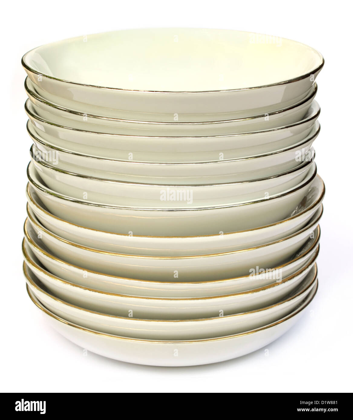 Ceramic dish over white background Stock Photo - Alamy