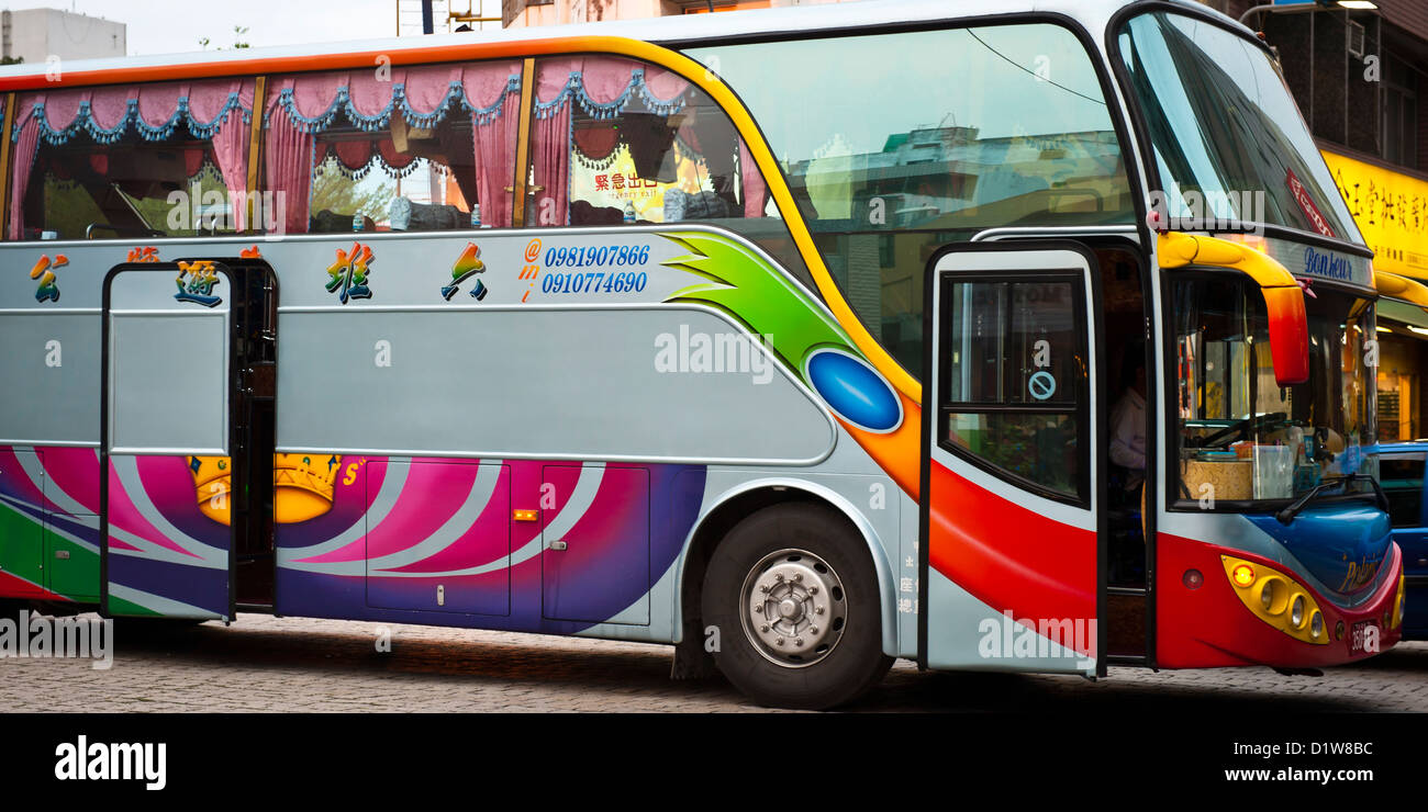 Tourist bus, Taiwan Stock Photo - Alamy