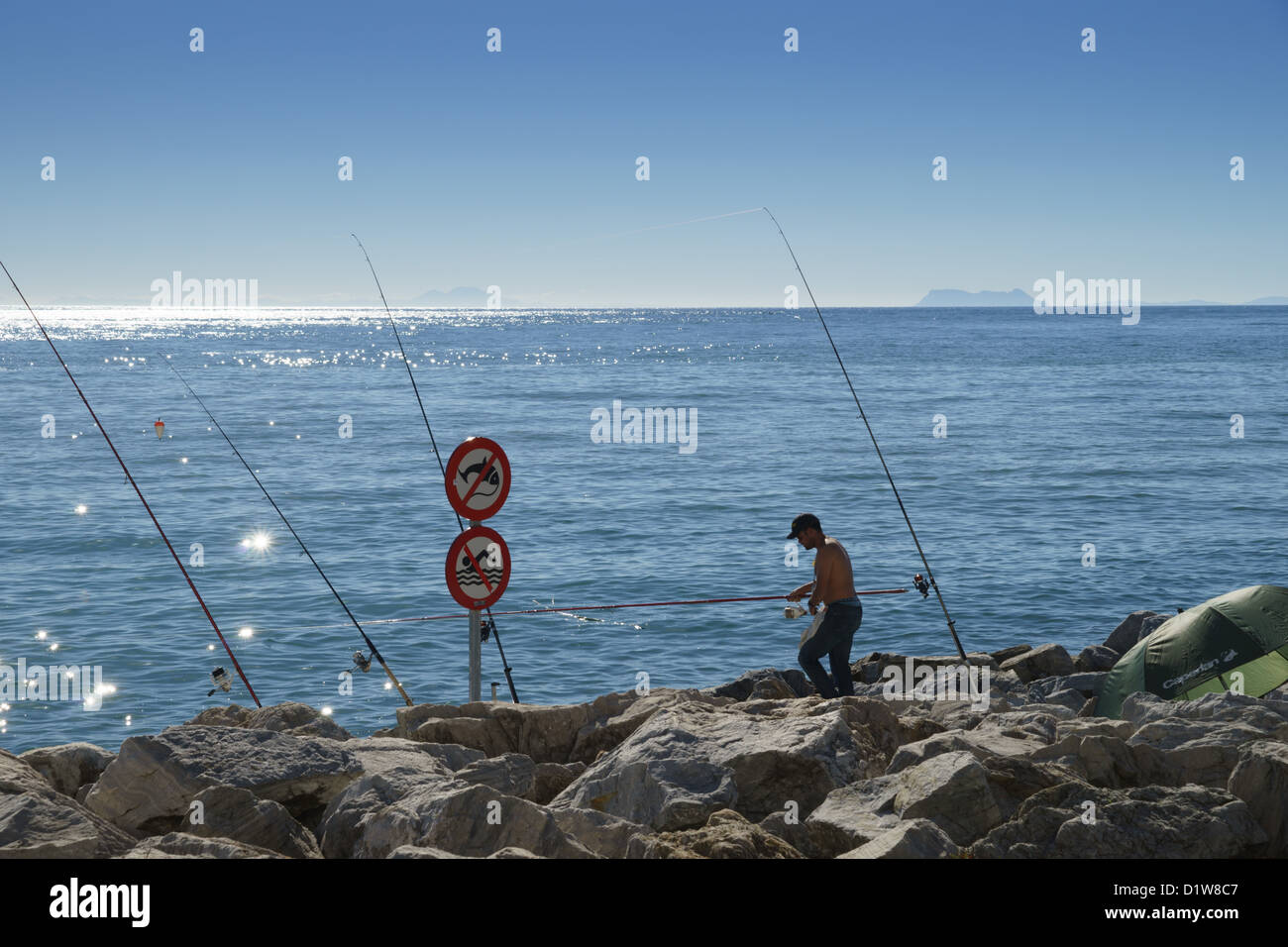 Spain, Andalucia - Puerto Banus, Marbella, Costa del Sol. Benabola bay ...