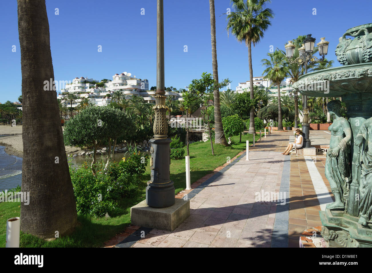 Spain, Andalucia - Puerto Banus, Marbella, Costa del Sol. Benabola bay ...