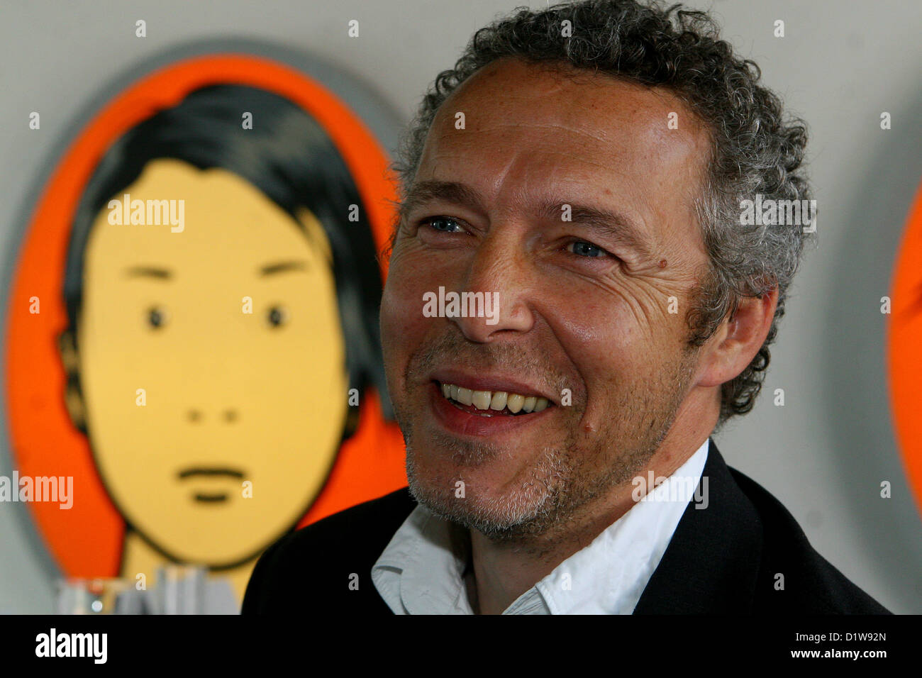 British artist Julian Opie during his exhibition in Prague Museum Kampa ...