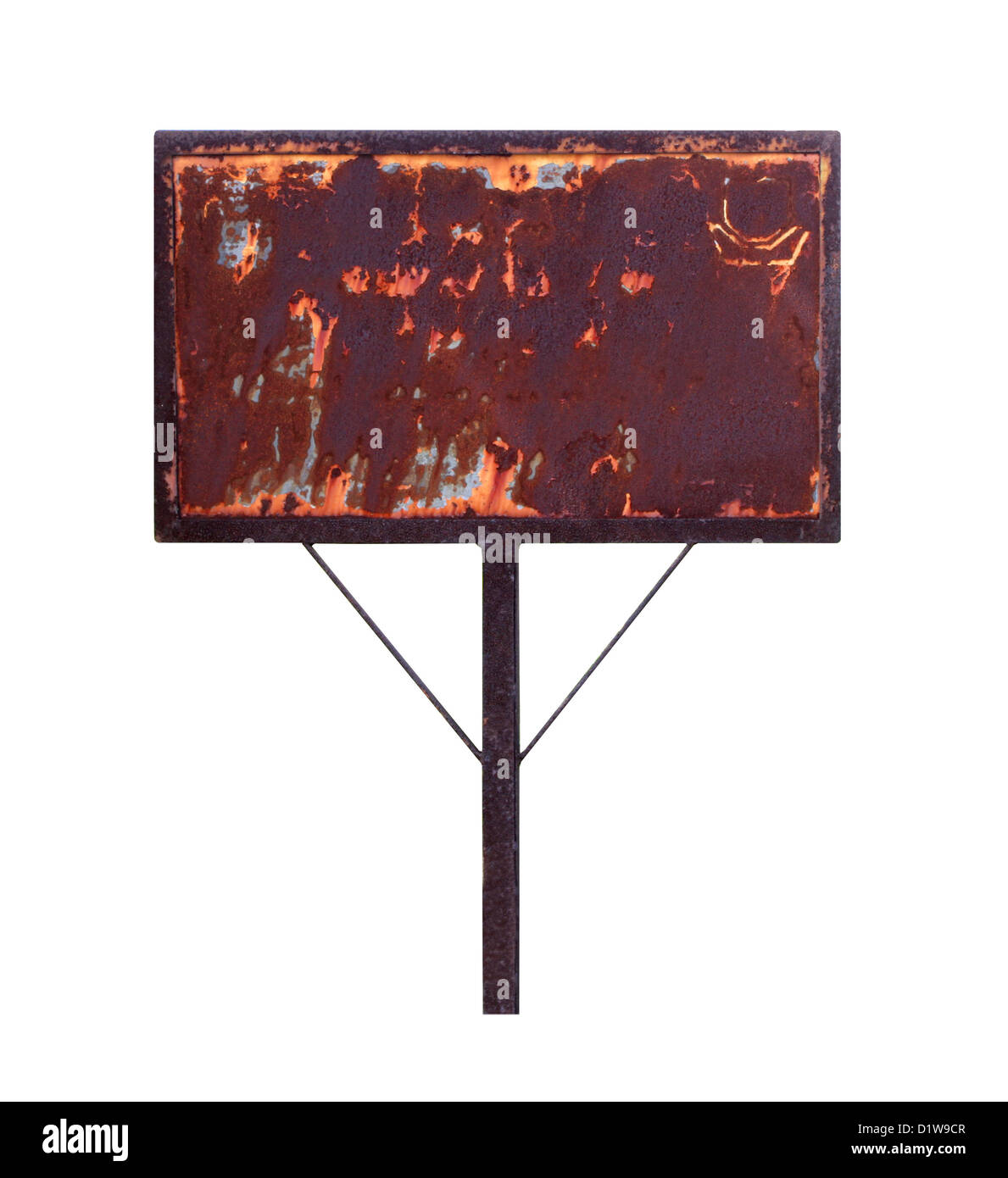 Rusty empty signboard Stock Photo - Alamy