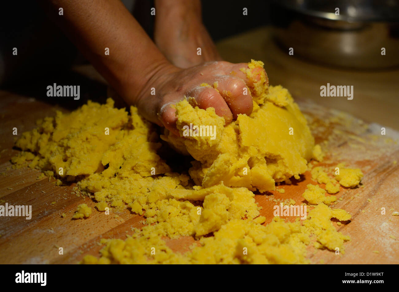 The making of a traditional dish of the italian cuisine Stock Photo - Alamy
