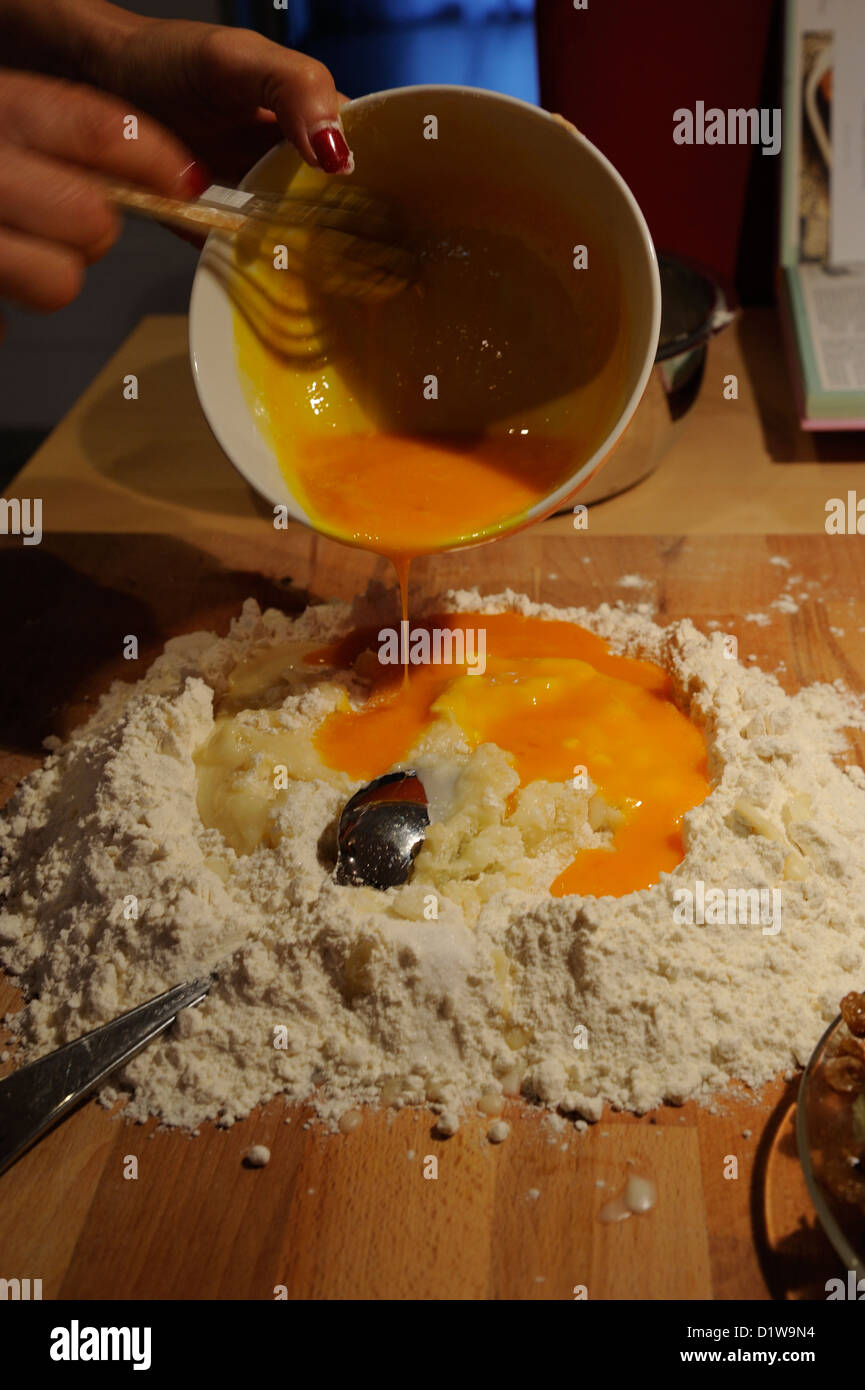 The making of a traditional dish of the italian cuisine Stock Photo - Alamy