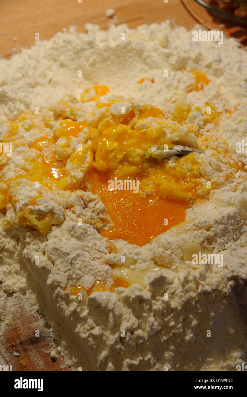 The making of a traditional dish of the italian cuisine Stock Photo - Alamy