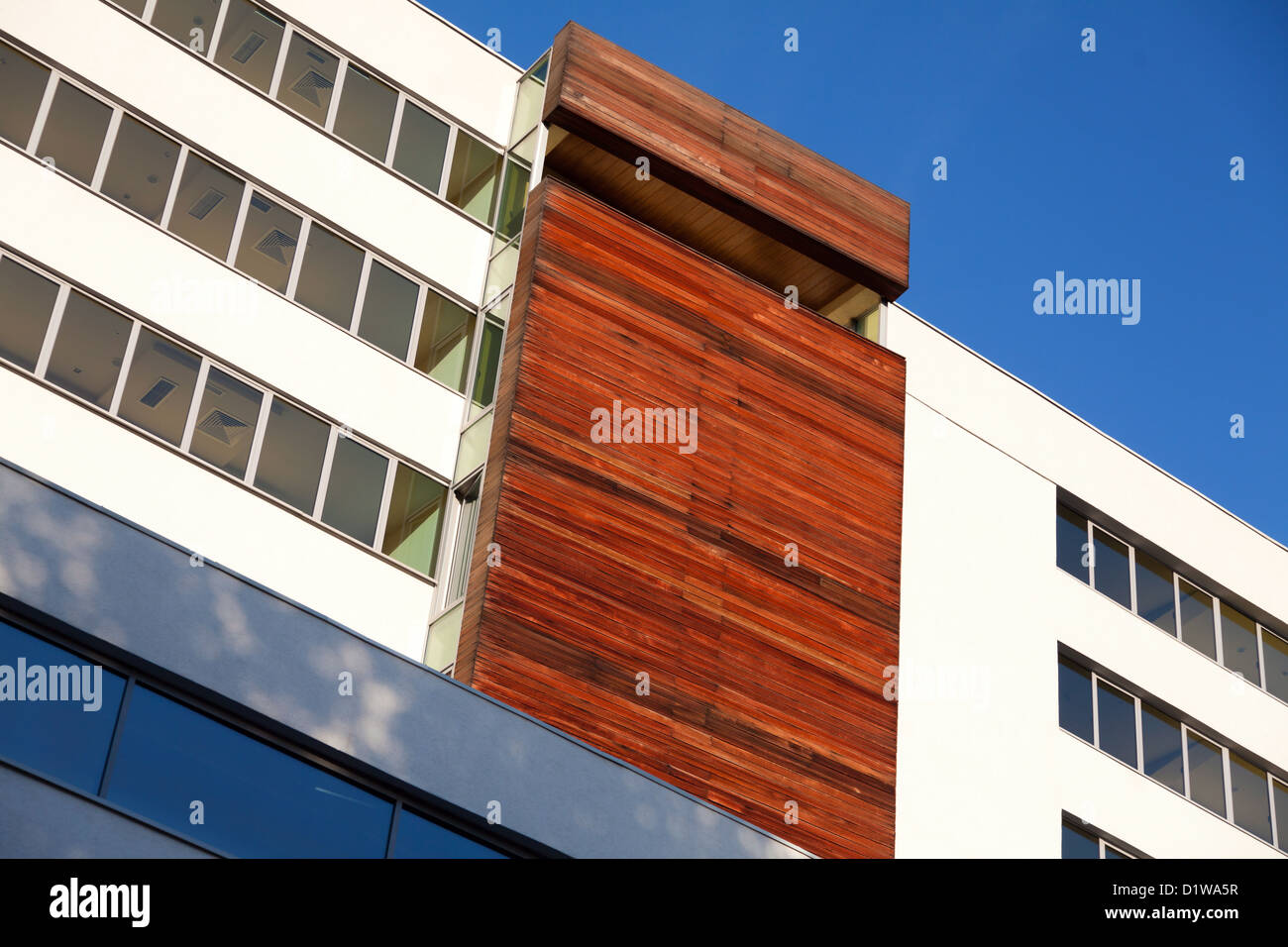 front facade with windows modern style Stock Photo - Alamy