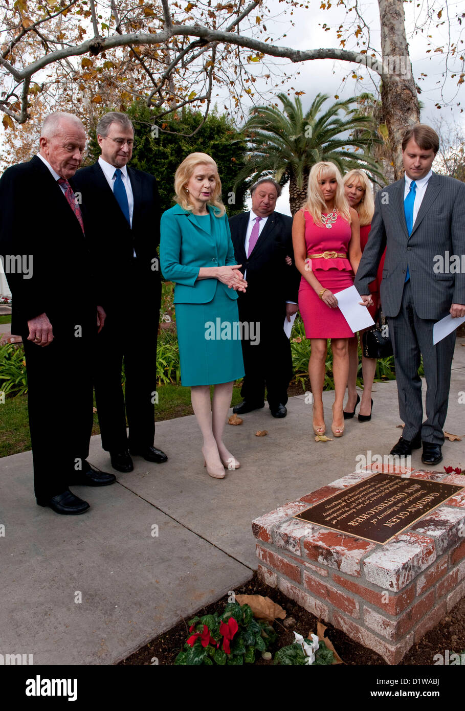 Jan. 06, 2013 - Yorba Linda, California, U.S. - TRICIA NIXON COX and ...