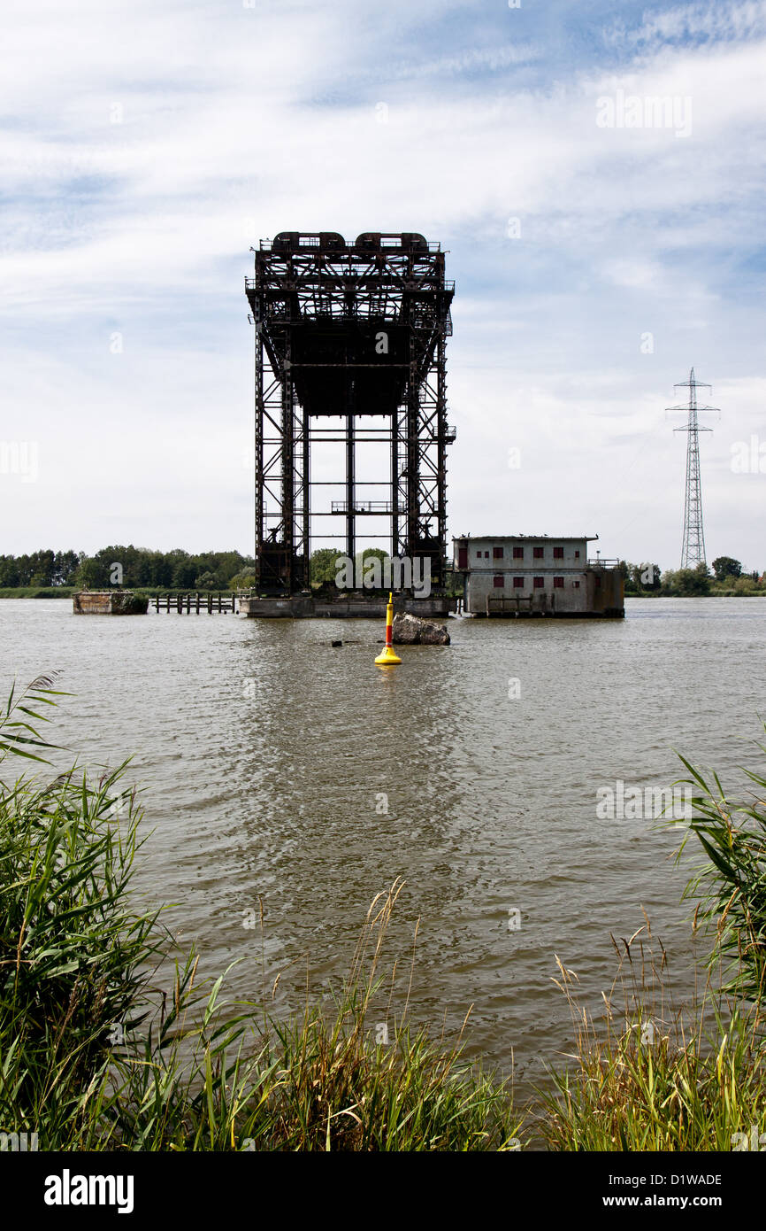 Karnin Lift Bridge, Usedom, Germany Stock Photo - Alamy