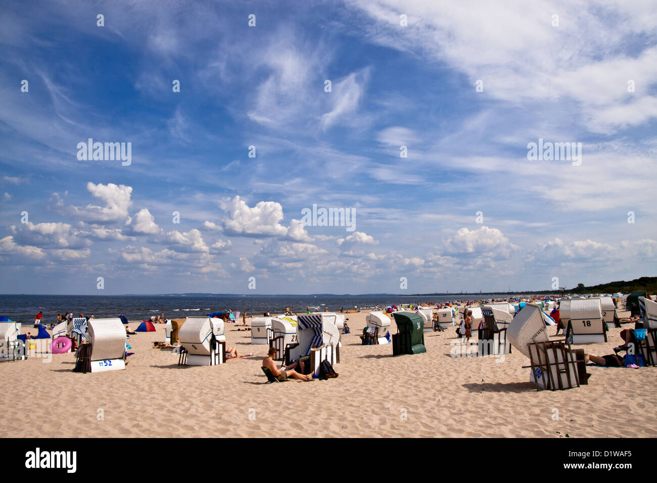 Beach in Ahlbeck, Usedom, Germany Stock Photo - Alamy